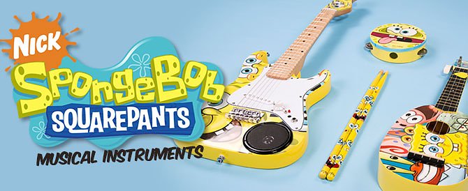 Our Amazing New Spongebob Squarepants Guitars Are Music To Our Ears ...