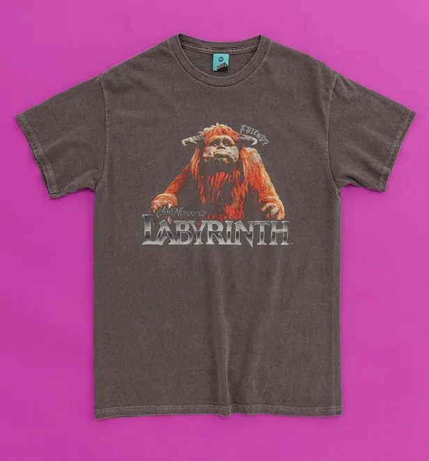 Labyrinth Ludo Friend Vintage Wash Charcoal T-Shirt