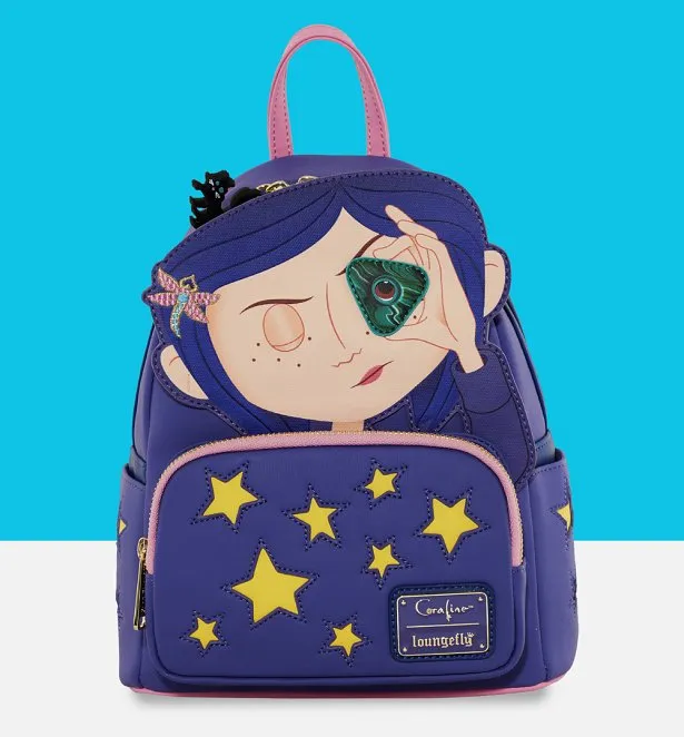 Loungefly Coraline Stars Cosplay Mini Backpack